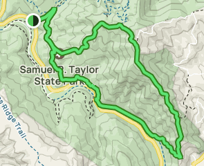 Barnabe Peak Loop via Barnabee Road and Cross Marin Trail, California ...