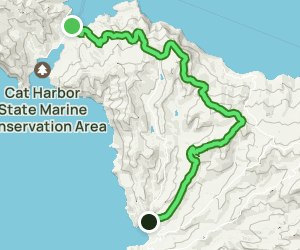 Two Harbors to Little Harbor Campground via Little Harbor Road and TRT ...