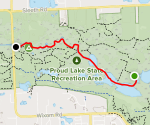 Proud Lake to Wixom Road via Huron River Water Trail | Map, Guide ...