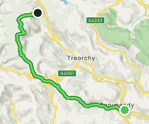 Tonypandy to Caroline Street | Map, Guide - Rhondda, Wales | AllTrails
