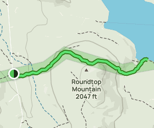 Roundtop Mountain and West Carry Pond from Long Falls Dam Road: 12 ...