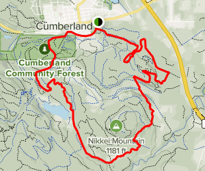 Davis Lake Main, Rug Burn, Allen Lake Main, and Tophat Trail | Map ...