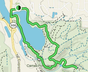 Camas Potholes and Waterfall Loop via Lake to Lake Trail, Washington ...