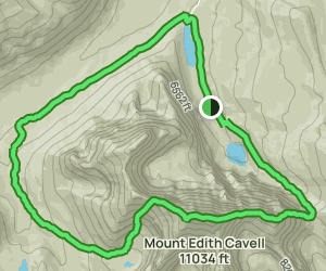 Mount Edith Cavell Loop via East Ridge: 8 Reviews, Map - Alberta ...