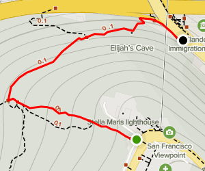 Stella Maris Lighthouse to Elijah's Cave | Map, Guide - Haifa, Israel ...