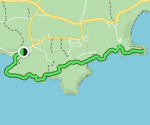 Manorbier Castle to Lydstep Point via Pembrokeshire Coast Path, 130 ...