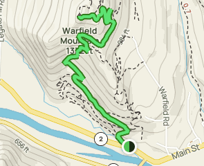 Warfield Mountain via West Side, Zoar-Warfield, and TV Tower Trail ...