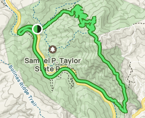 Stairstep Falls via South Creek, Cross Marin, Barnabe, and Bills Loop ...