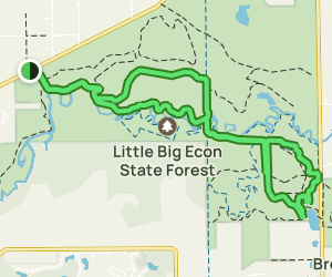 Little Big River, Digbat, Ditch of Doom and Flagler Trail | Mapa ...