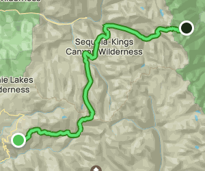 Onion Valley via High Sierra, Elizabeth Pass, and Bubbs Creek Trail: 0 ...