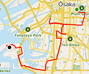Osaka Marathon | Mapa, Roteiro - Osaka, Japan | AllTrails