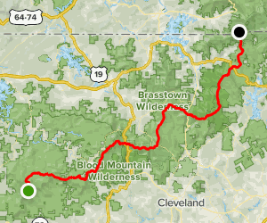 Appalachian Trail: Springer Mountain to North Carolina Border | Mappa ...