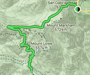 Mount Lowe Trail Camp and Inspiration Point via Mount Lowe Motorway ...