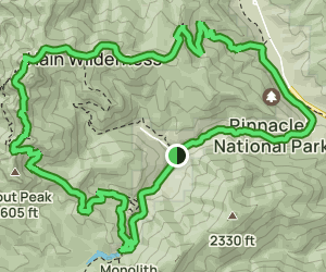 High Peaks and Bear Gulch Loop Trail: 568 Reviews, Map - California ...