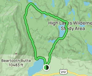 Beauty Lake and Beartooth High Lakes Loop: 22 Reviews, Map - Wyoming ...