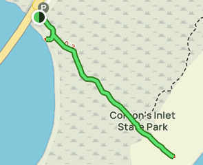 Corson Inlet Ocean and Inlet Trails (Yellow and Orange), New Jersey ...