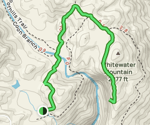 Bad Creek Trailhead to Lower Whitewater Falls Observation Deck: 340 ...