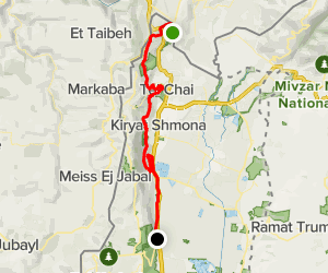 Metula to Ein Tao via Ramim Mountains | Map, Guide - Northern District ...
