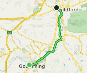 Godalming to Guildford Via River Wey: 20 Reviews, Map - Surrey, England ...