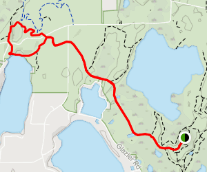 Waterloo Pinckney Trail to Hickory Hill Trail and Crooked Lake ...