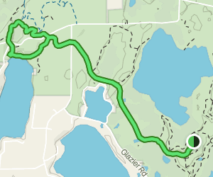 Waterloo Pinckney Trail to Hickory Hill Trail and Crooked Lake | Map ...