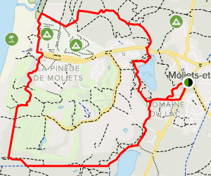 Moliets-et-Mâa - Moliets-Plage - Teich von Prade - Landes, France ...