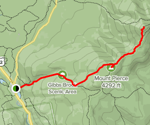 Mount Pierce and Eisenhower via Crawford Path | Mapa, Roteiro - New ...