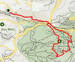 Zografou - Hymettus Aesthetic Forest - Kesariani Monastery | Map, Guide ...