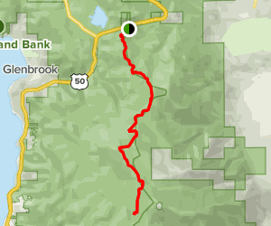 Tahoe Rim Trail (TRT): Spooner Summit to South Camp Peak | Map, Guide ...
