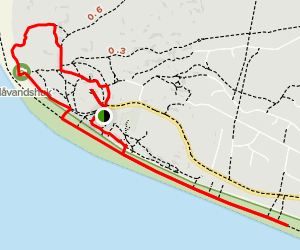 Blåvand Fyr og Muldyr Bunkerne Rute | Map, Guide - Region of Southern ...