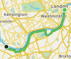 Thames Path: The London Eye to Putney | Map, Guide - London, England ...