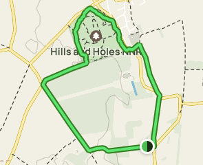 Hills and Holes NNR and Walcot Hall Circular, Cambridgeshire, England ...