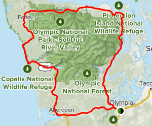 Olympic Peninsula Loop Drive | Mapa, Roteiro - Washington | AllTrails