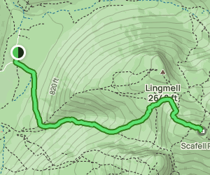Wasdale Head Campsite to Scafell Pike | Map, Guide - Cumbria, England ...