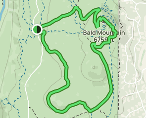 Bald Mountain via Sawtooth, Happy Face, and Bald Mountain Road Loop ...