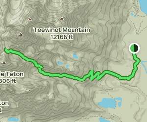 Garnet Canyon to The Lower Saddle Trail: 276 Reviews, Map - Wyoming ...