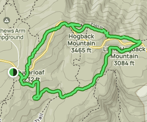 Hogback Mountain via Appalachian and Piney Branch Trail | Map, Guide ...