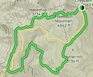 Hawksbill Mountain Franklin Cliffs Big Meadows Horse Trail 346