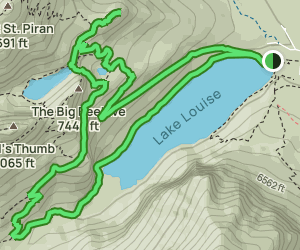 The Little Beehive and Lake Louise Loop: 402 Reviews, Map - Alberta ...