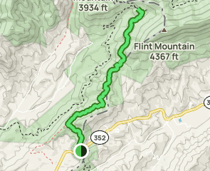 Devils Fork Gap to Flint Mountain Shelter via Appalachian Trail, North ...