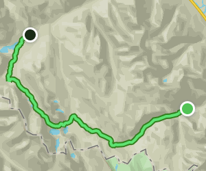 Healy Pass to Shadow Lake Campground | Mapa, Roteiro - Alberta, Canada ...