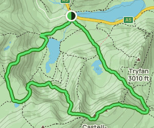Y Garn, Twll Du, Idwal Staircase, and Glyder Fach Circular | Mappa ...
