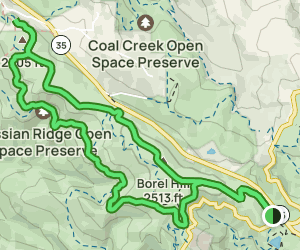 Borel Hill and Mindego Hill Windmill via Ridge and Ancient Oaks Loop ...