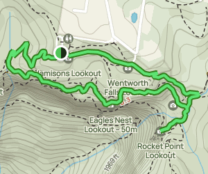 Wentworth Falls and Rocket Point Lookout Loop | Map, Guide - New South ...