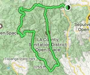 San Vicente Mountain to Rustic Canyon Loop Trail | Map, Guide ...