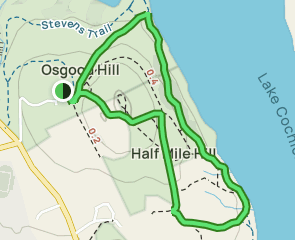 Osgood Hill Loop via Osgood Hill Trail to Summit Trail, Massachusetts ...
