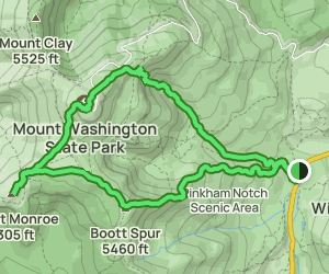 Mount Monroe and Mount Washington via Pinkham Notch: 22 Reviews, Map ...