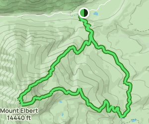 Mount Elbert Loop via Colorado and Mt Elbert Trail: 55 Reviews, Map ...