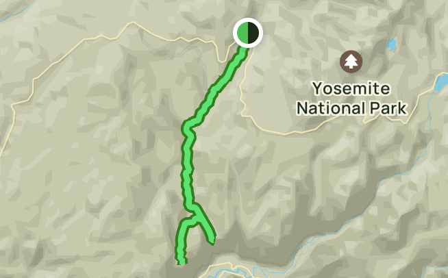 Yosemite National Park Road Map