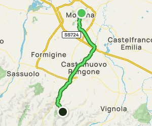 Via Vandelli, Tappa 1: Modena - Puianello | Mapa, Roteiro - Emilia ...